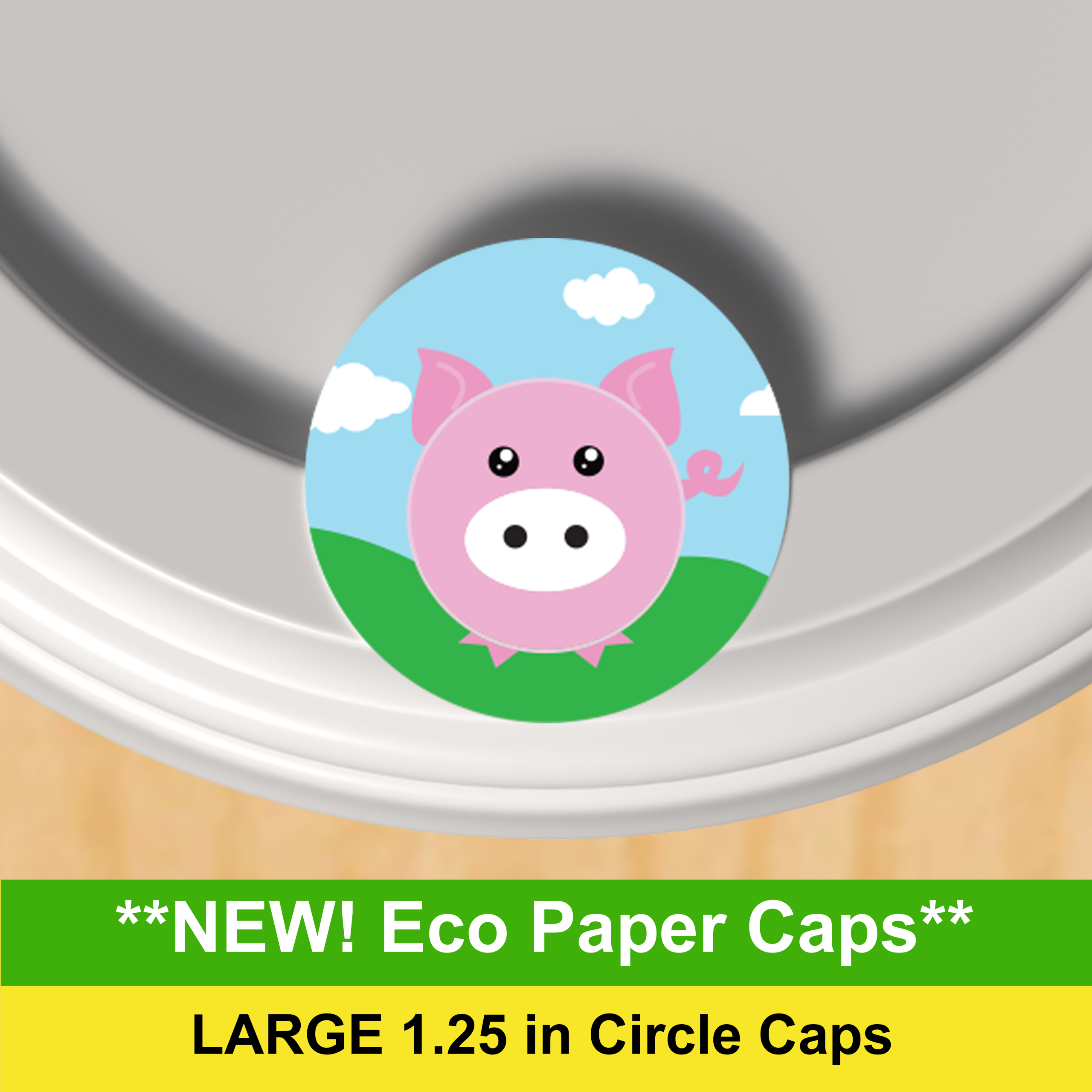 Eco Caps - Farm - LARGE Cap - 1.25 inch - Cruzin Cap